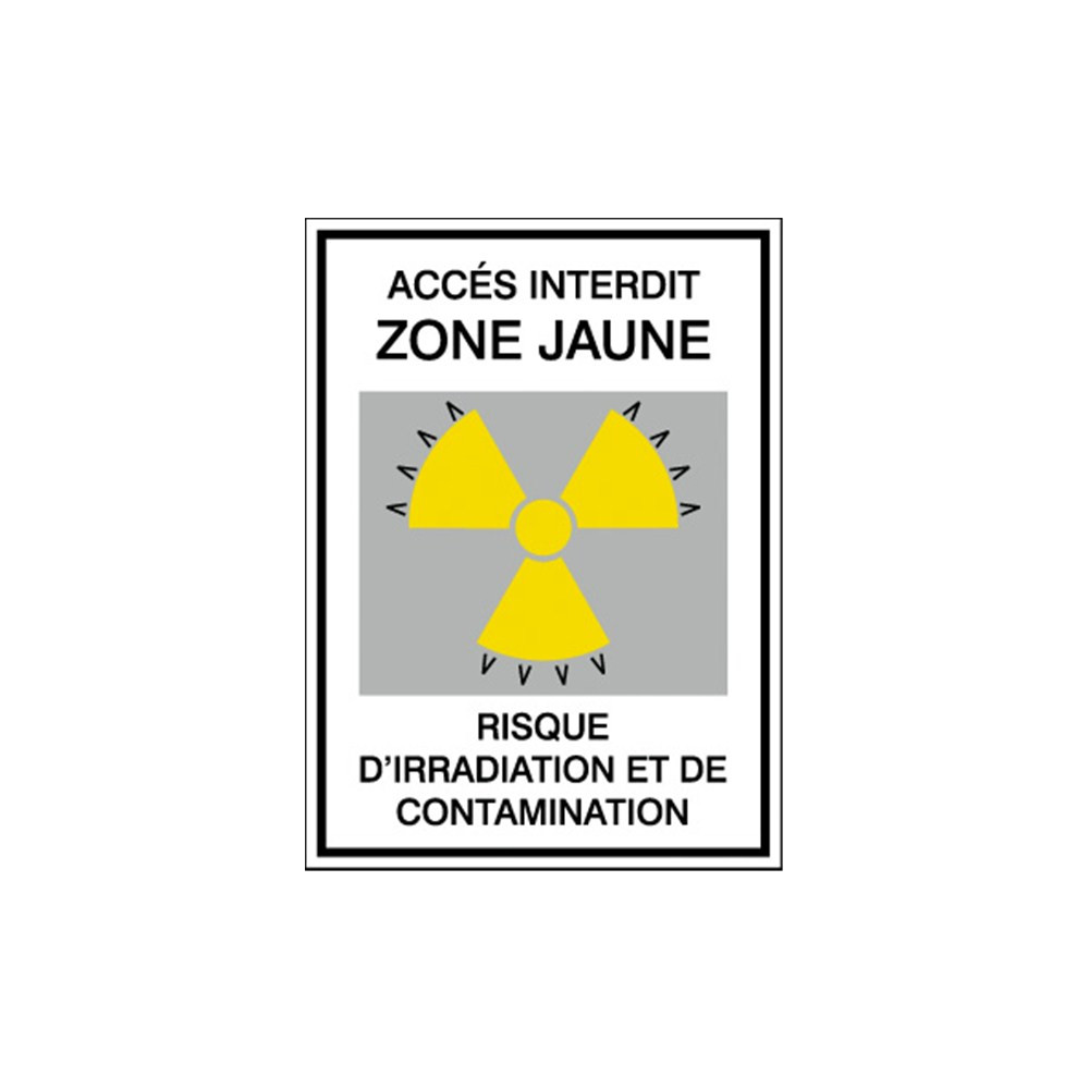 Risque d´irradiation et de contamination STF 172 - Direct Signalétique